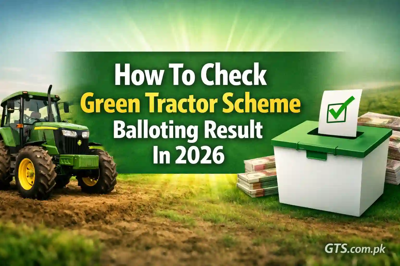 How To Check Green Tractor Scheme Balloting Result 2026